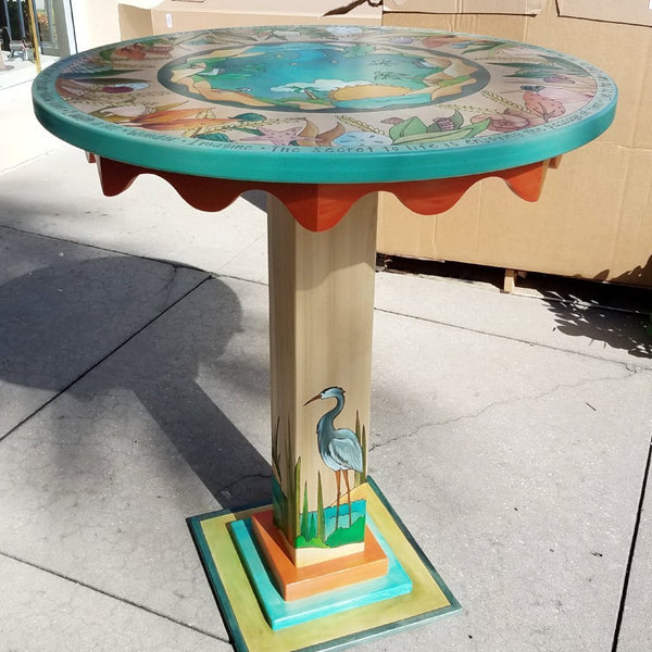 Dining Table-36" Round-Beach Theme – Random Acts Of Art